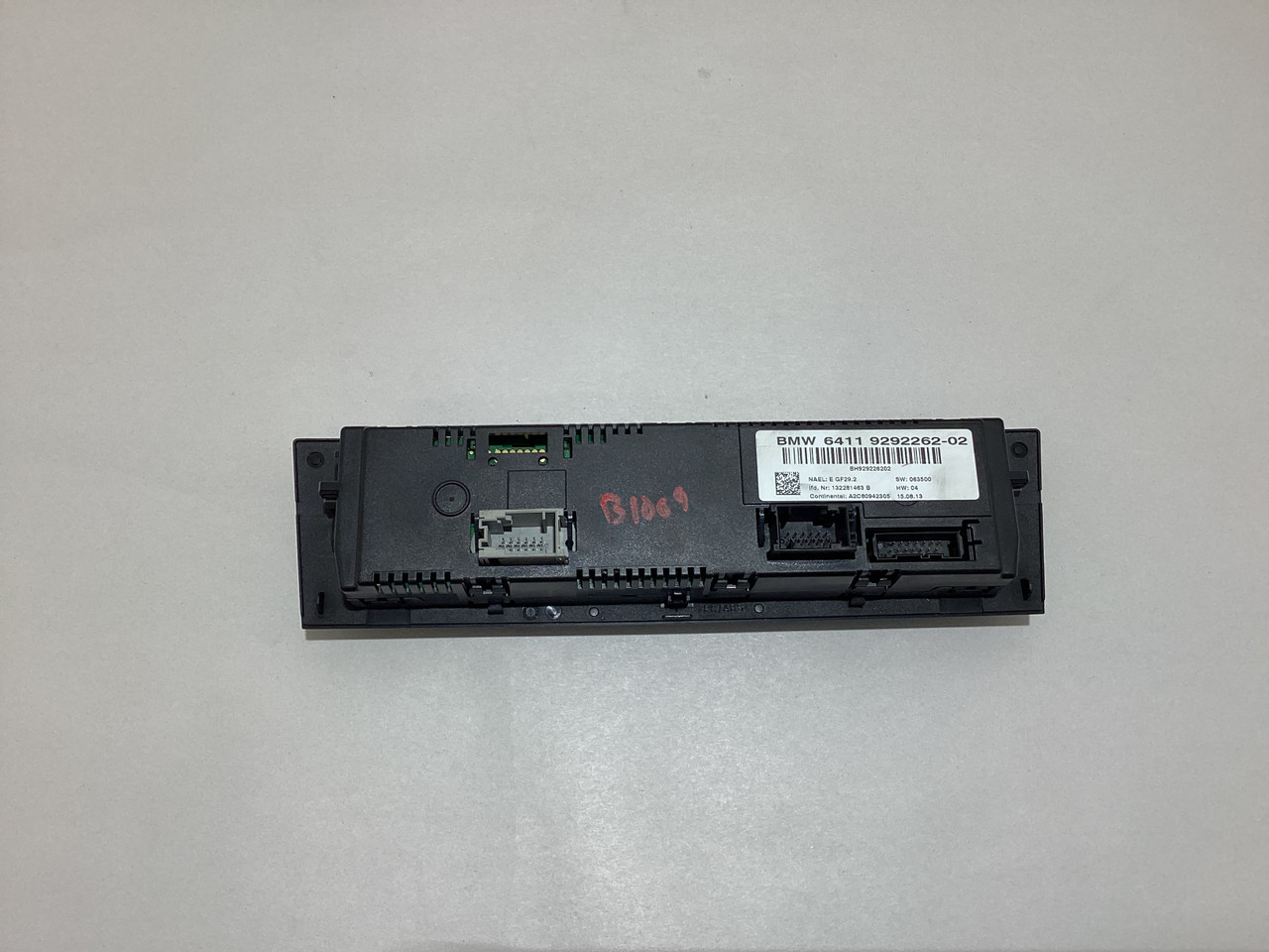 2013 BMW 135i Automatic Climate Control Module / 64119292262 / B1009 ...