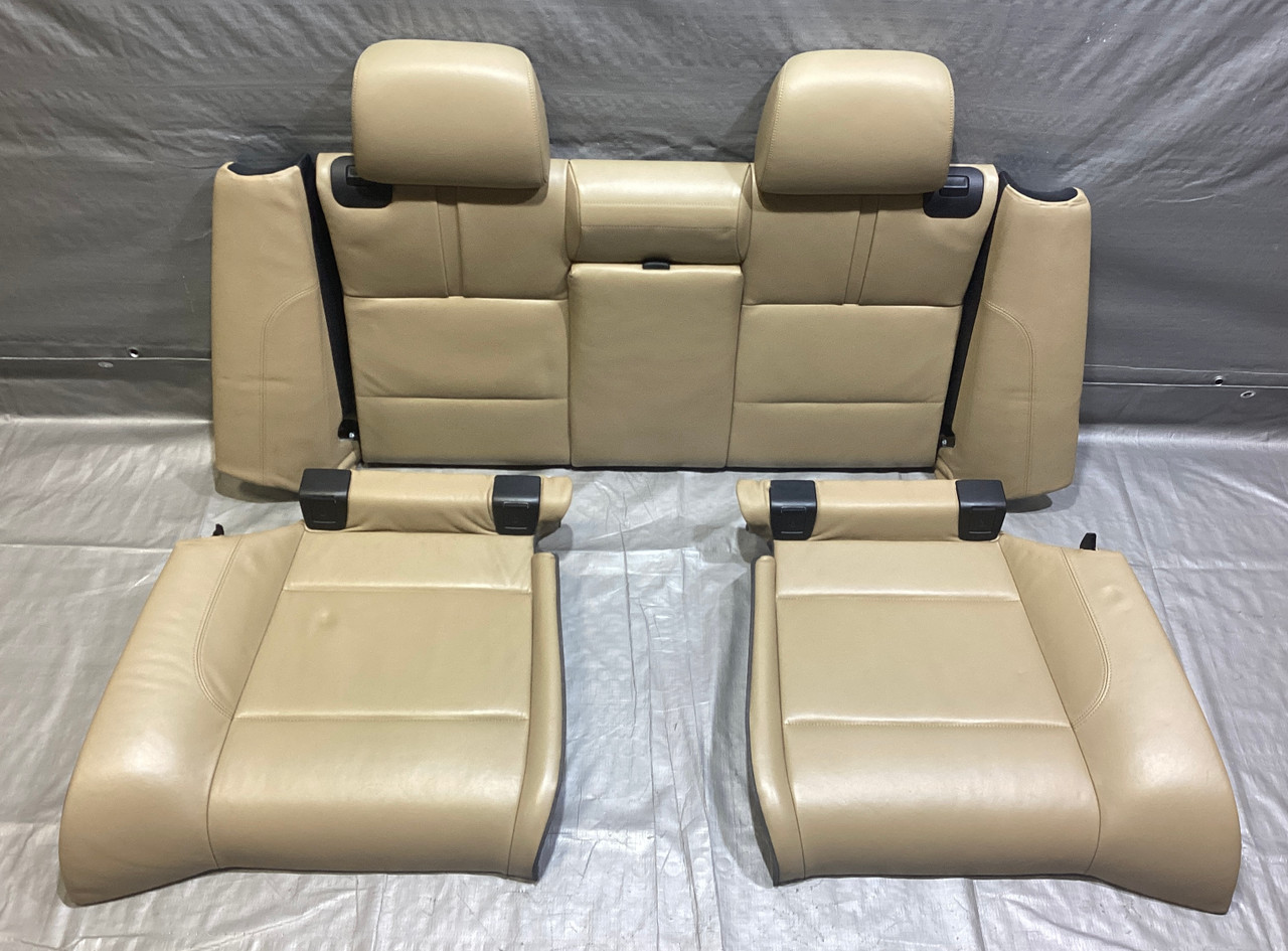 2008-2013 E93 BMW M3 Convertible Rear Seat Set / Bamboo Beige Novillo ...