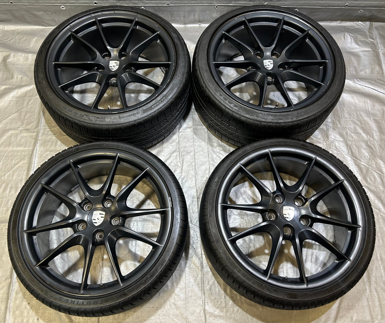 2013-2016 Porsche 981 Boxster Cayman Carrera S III Wheels Rims w/ Tires ...
