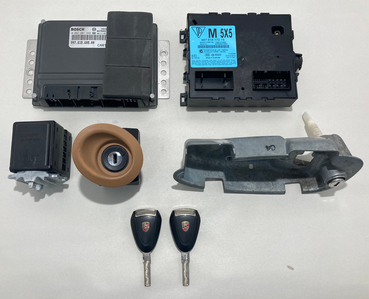 2009-2012 Porsche 987 Cayman 2.9l ECU KIT / Immobilizer / Key / Manual ...