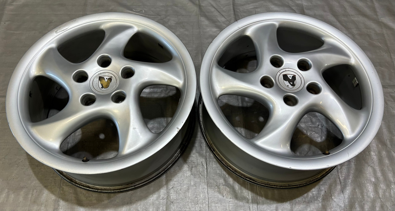 1997-2004 Porsche 986 Boxster 18x7.5" Front Turbo Twist Wheels Rims ...