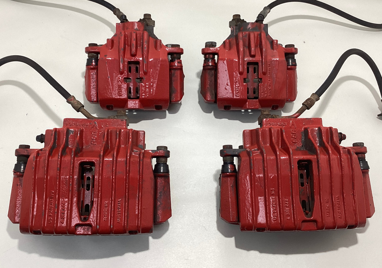 1997-2004 Chevrolet Corvette C5 Brake Calipers / Set of 4 / Red / 79K ...