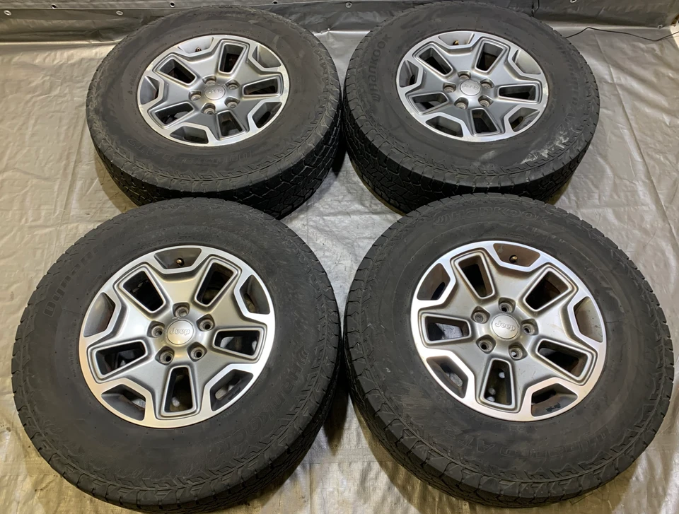 2013-2017 Jeep Wrangler JK Rubicon 17" OEM Wheels Rims w/ Tires / Set ...