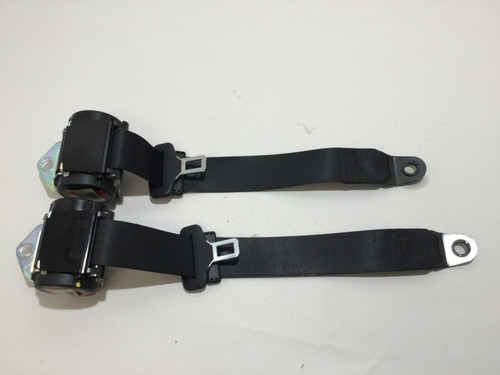 2010-2014 Mini Cooper R55 Clubman Rear Seat Belts / Pair / Black / OEM ...