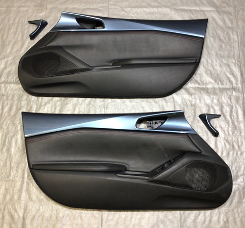2016-2018 Mazda Mx5 Miata Interior Door Panels w/ Trim / Blue Reflex ...