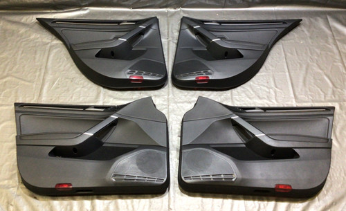 2017-2019 Volkswagen MK7 Golf R Black Leatherette Door Panels / Set of ...