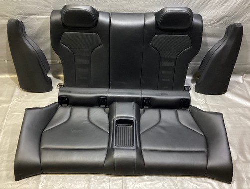 2015-2020 F82 BMW M4 Coupe Rear Seat Set / Merino Black Leather / F8M04 ...