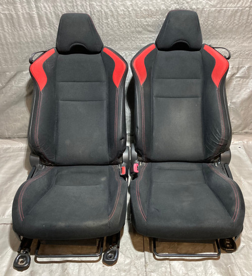 2013-2016 Scion FRS / Subaru BRZ Front Seats / Black Cloth w/ Red ...