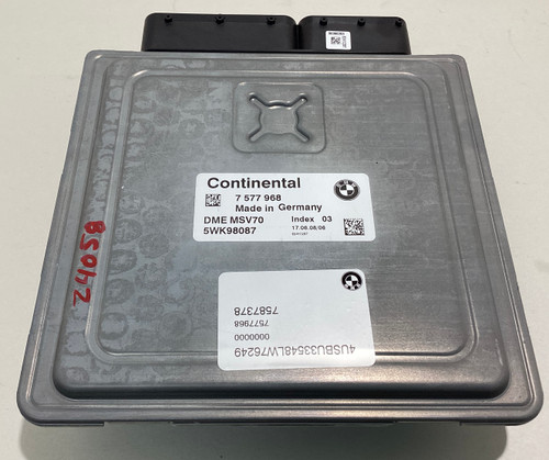 2008 E85 BMW Z4 3.0i Engine Control Module / ECU DME / 7577968 / 23K ...