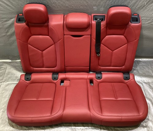 2015-2020 Porsche Macan Garnet Red Leather Rear Seat Set / PM005 ...