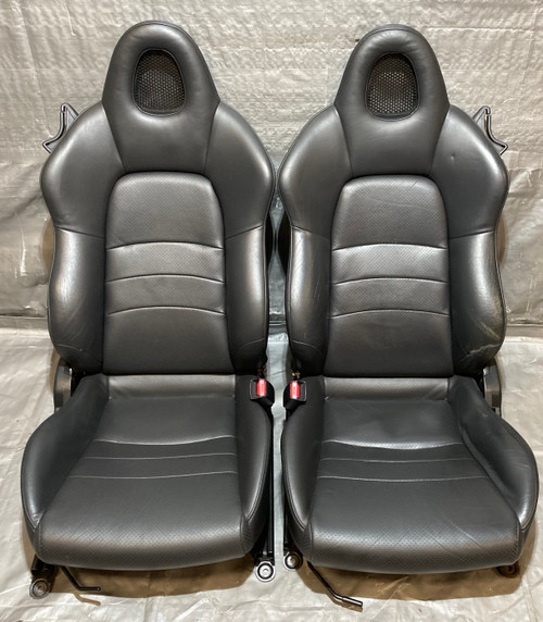 2000-2005 Honda S2000 OEM Black Leather Seats / Pair / HS006 - Redline ...