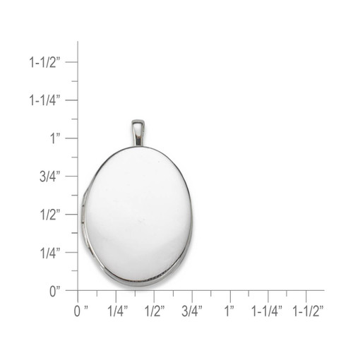 Sterling Silver Oval Locket - J.H. Breakell and Co.