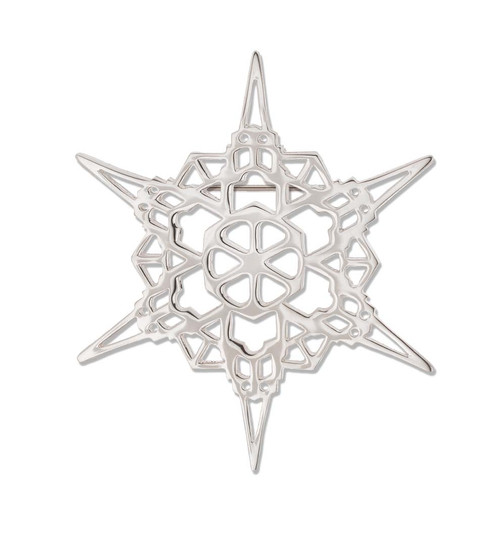 Sterling Silver 2011 Steeple Snowflake Pin - JH Breakell and Co.