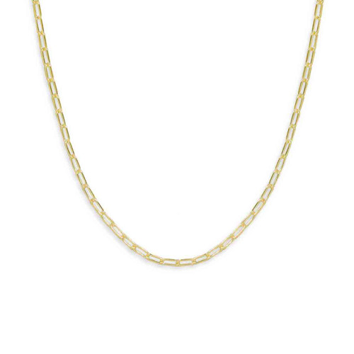 14k Gold 2.6mm Paper Clip Chain - J.H. Breakell and Co.