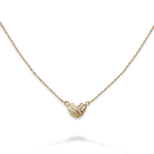 14K Gold Petite Wrapped Around My Heart Necklace - J.H. Breakell and Co.