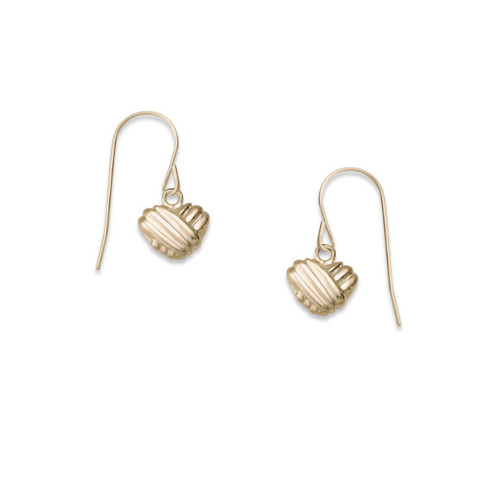 14K Gold Wrapped Around My Heart Dangle Earrings - J.H. Breakell and Co.