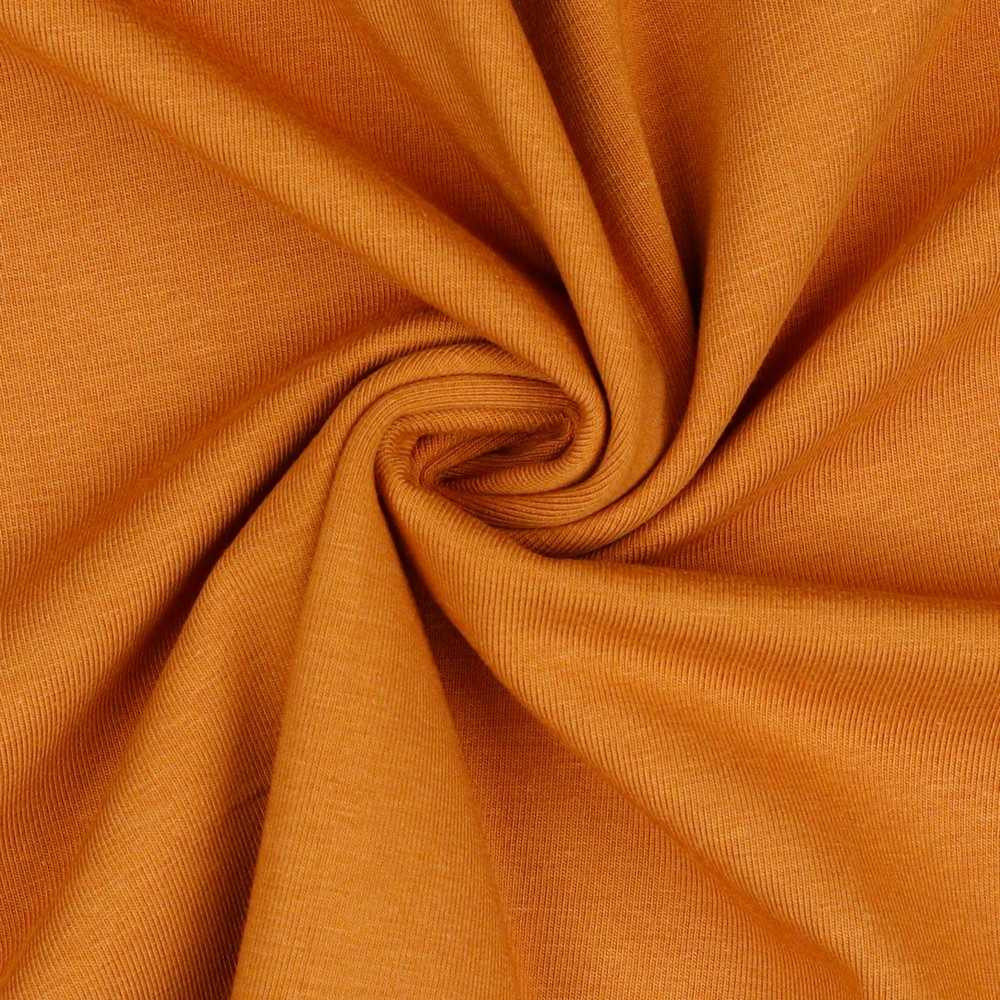Rust Organic Cotton Lycra Knit Euro Knits