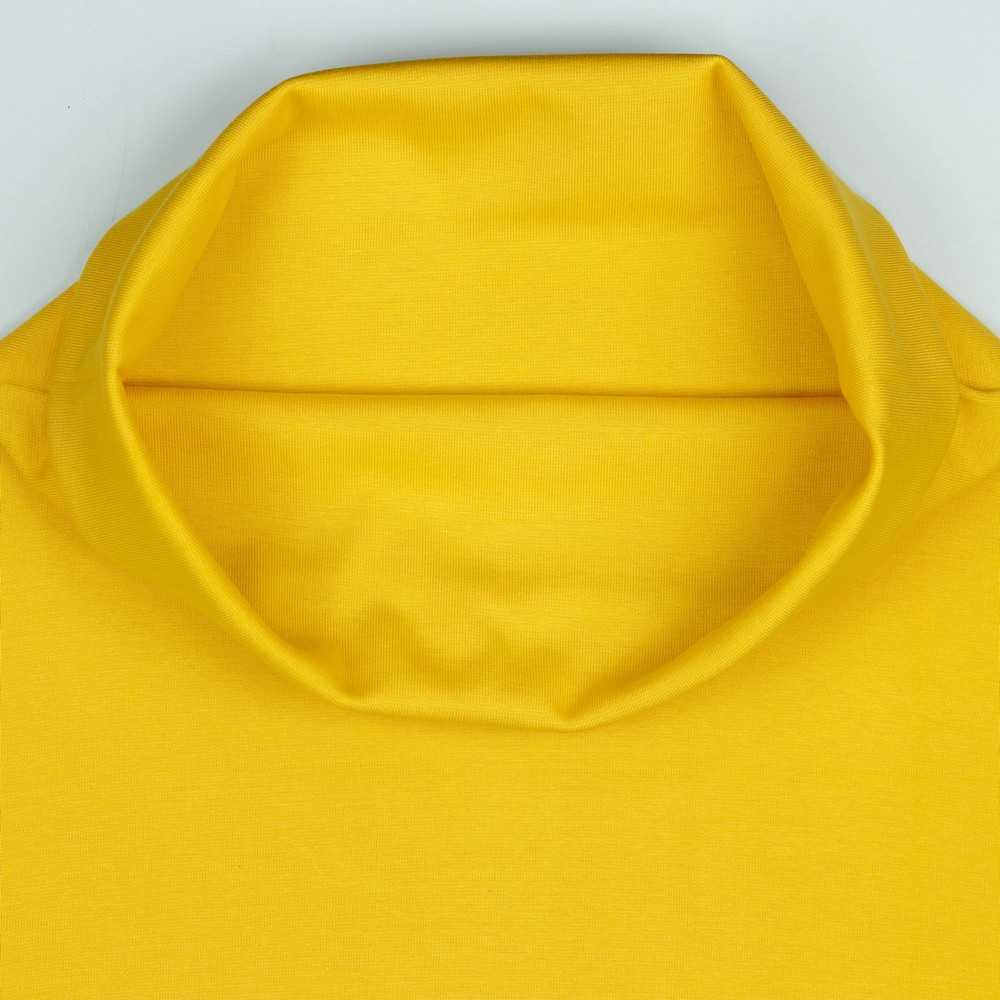 Yellow Organic 1x1 Rib Knit Euro Knits KnitFabric.com
