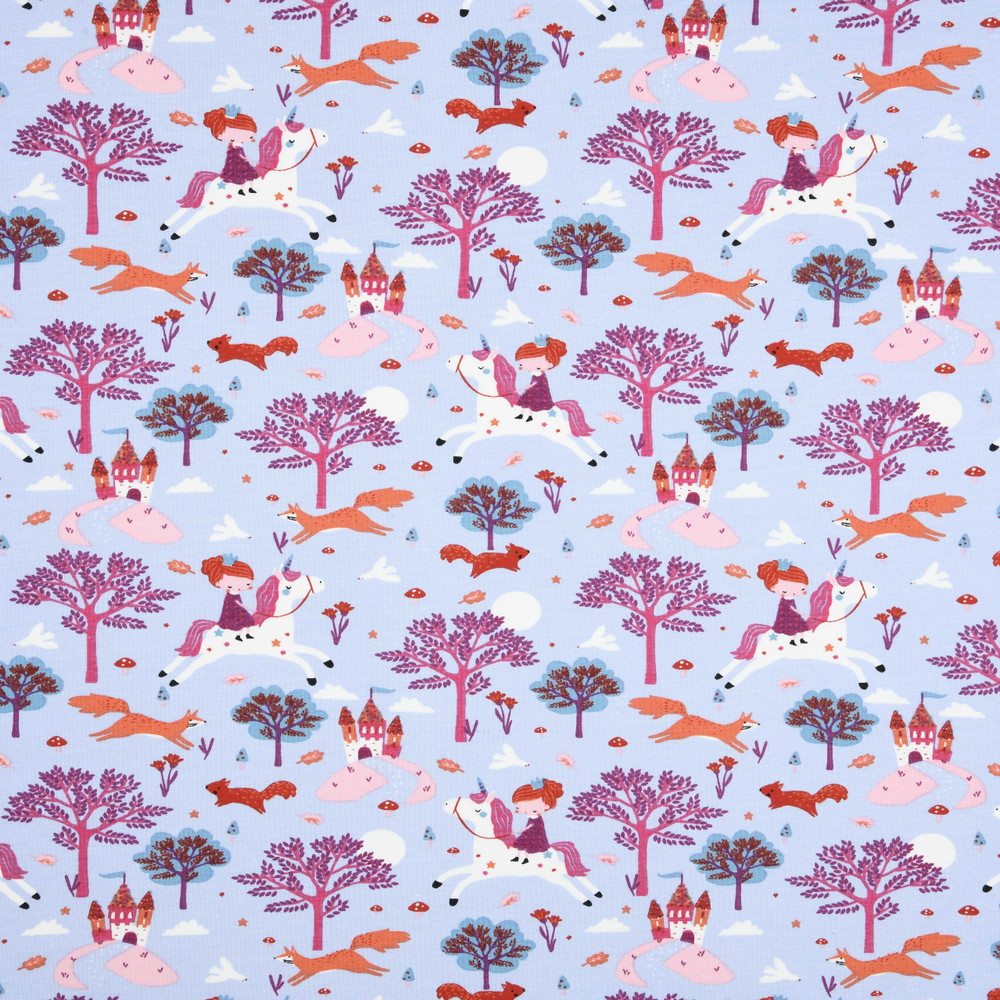 Stof France Woodland Princess Cotton Lycra Stof France