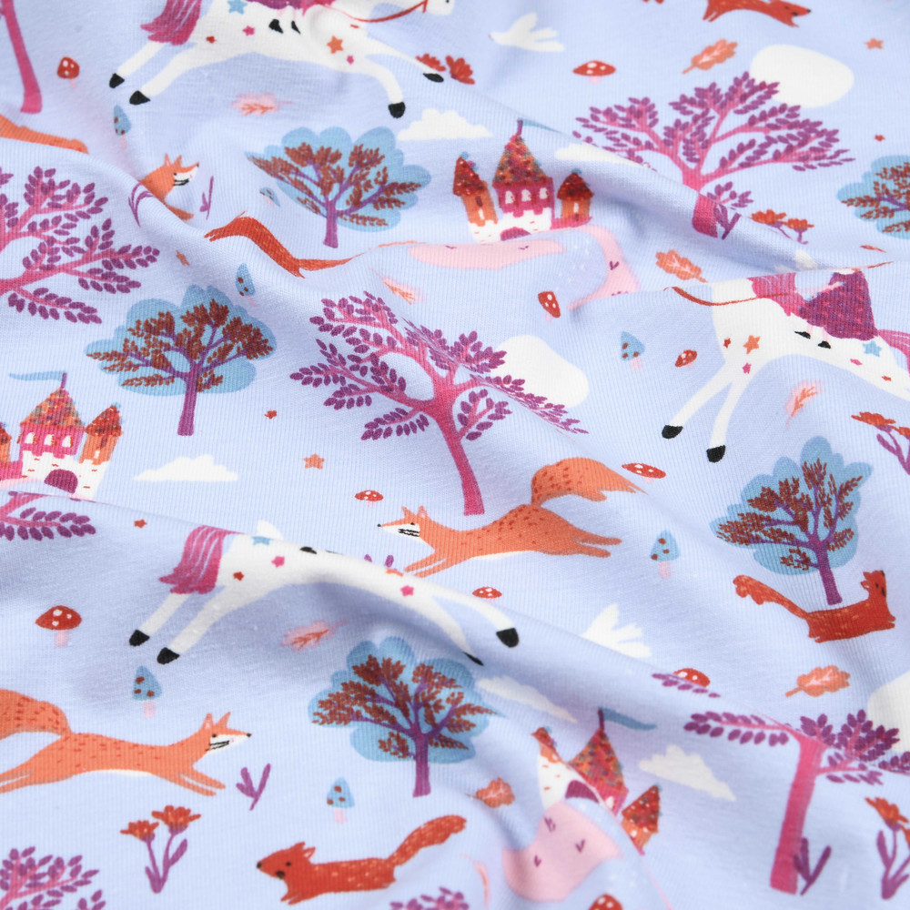 Stof France Woodland Princess Cotton Lycra Stof France