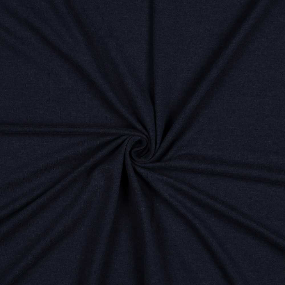 Navy Bamboo Cotton Lycra Euro Knits