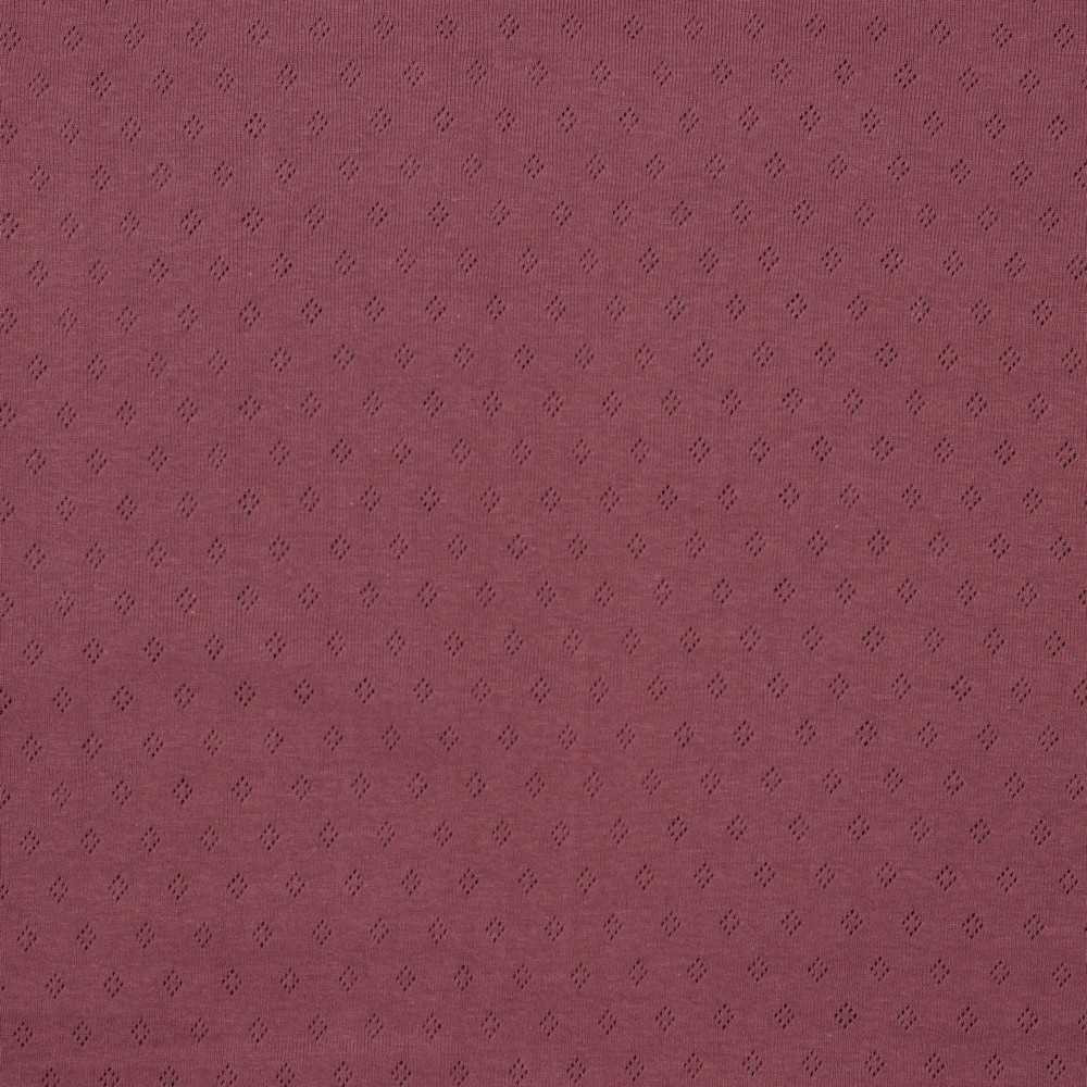 Mauve Pointelle Rib Knit Euro Knits KnitFabric.com