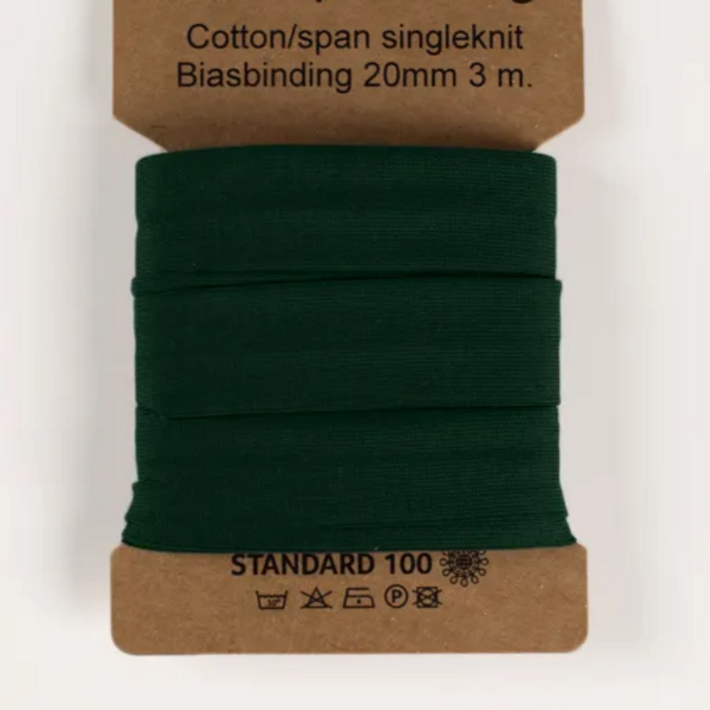 Hunter Green Cotton Lycra Binding 3 Meter Package