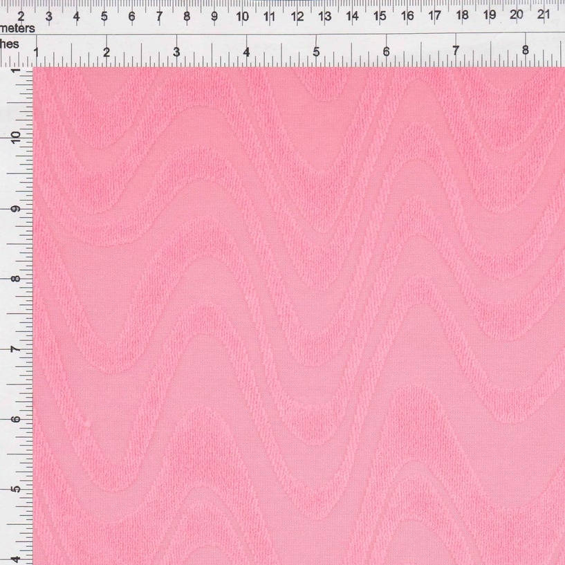 Light Pink Wave Terry Knit - KnitFabric.com