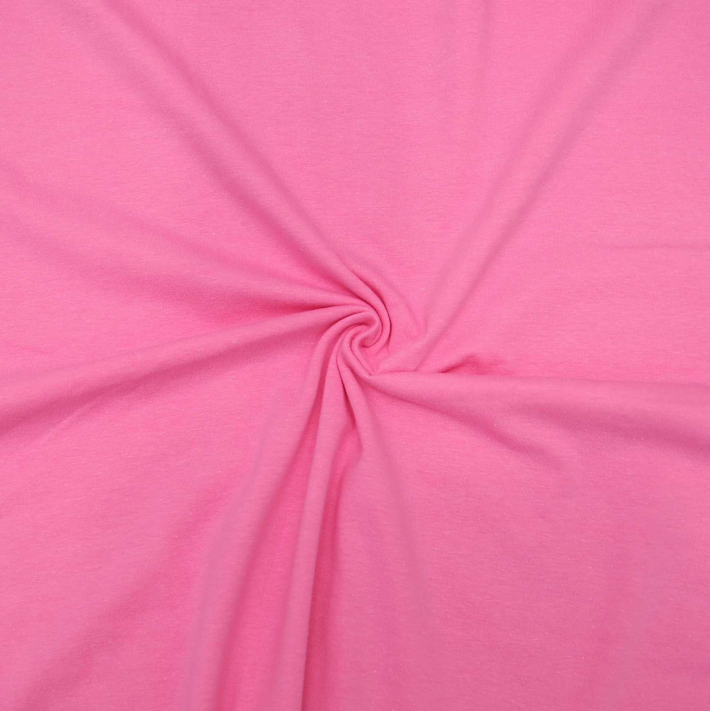 Pink Cotton Lycra Solid Essentials