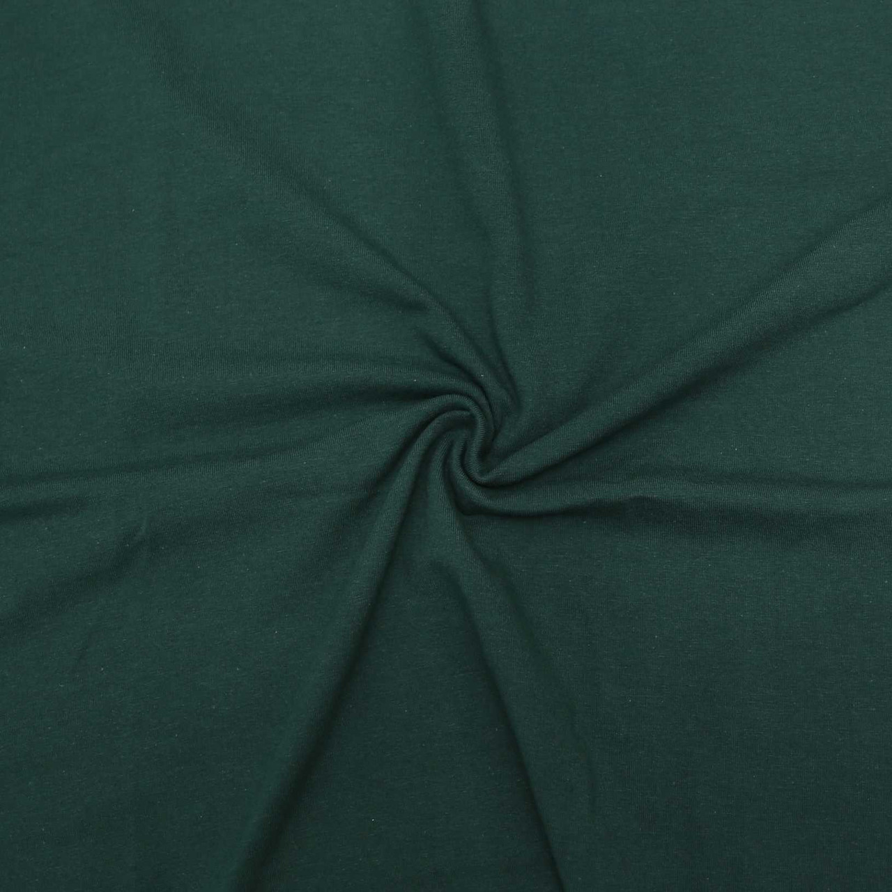 Hunter Green Cotton Lycra Knit Solid Essentials