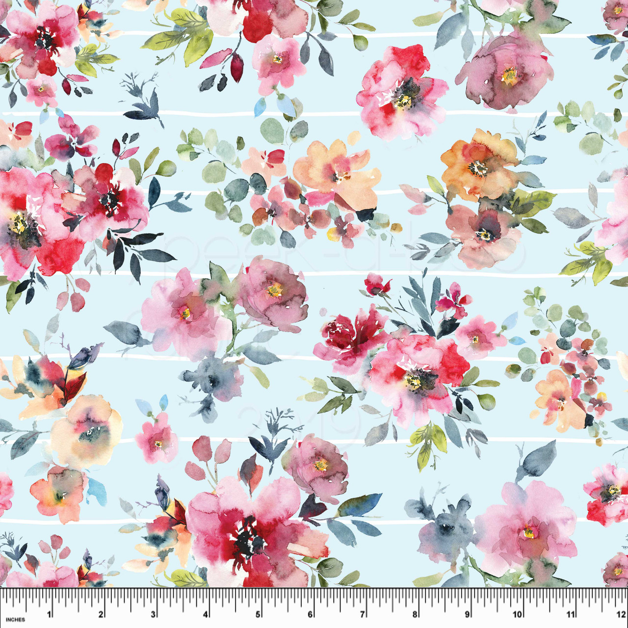 Custom Spring Splendor Cotton Lycra Knit KnitFabric.com KnitFabric.com