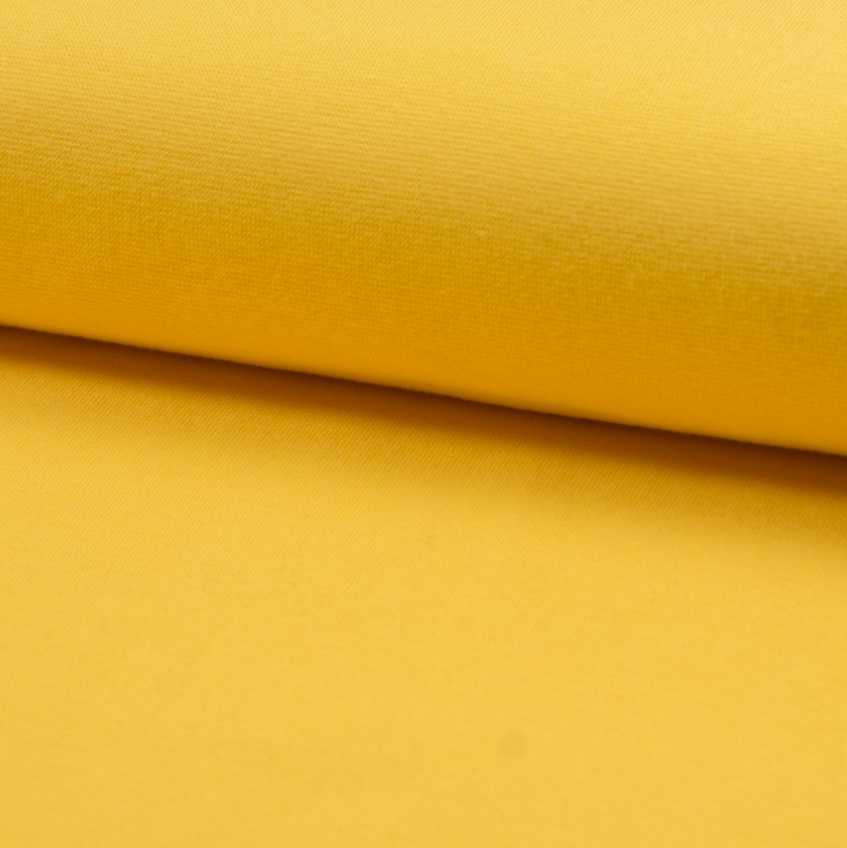 Yellow Organic Rib Knit Euro Knits KnitFabric.com