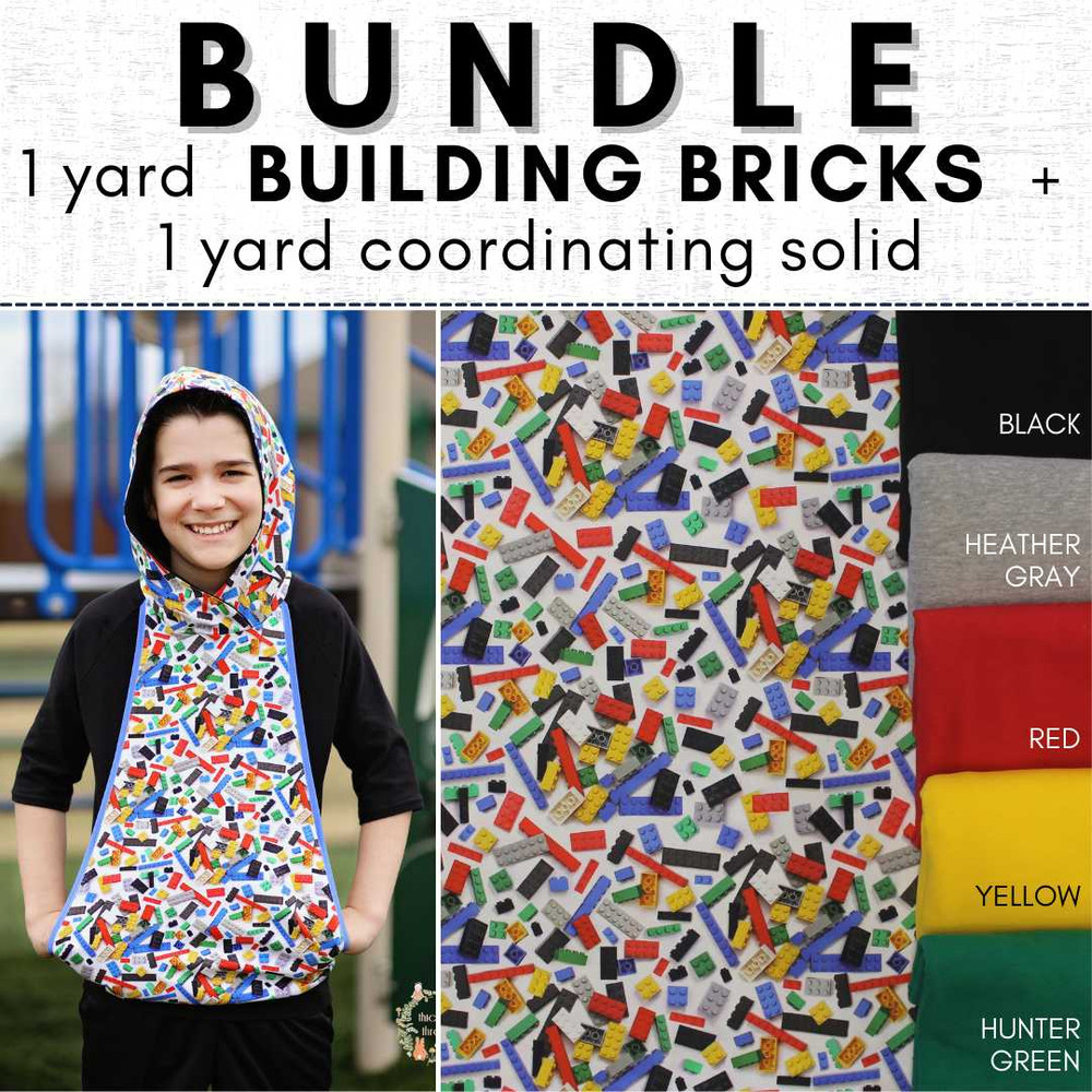 Custom Building Bricks & Solid Bundle KnitFabric.com KnitFabric.com