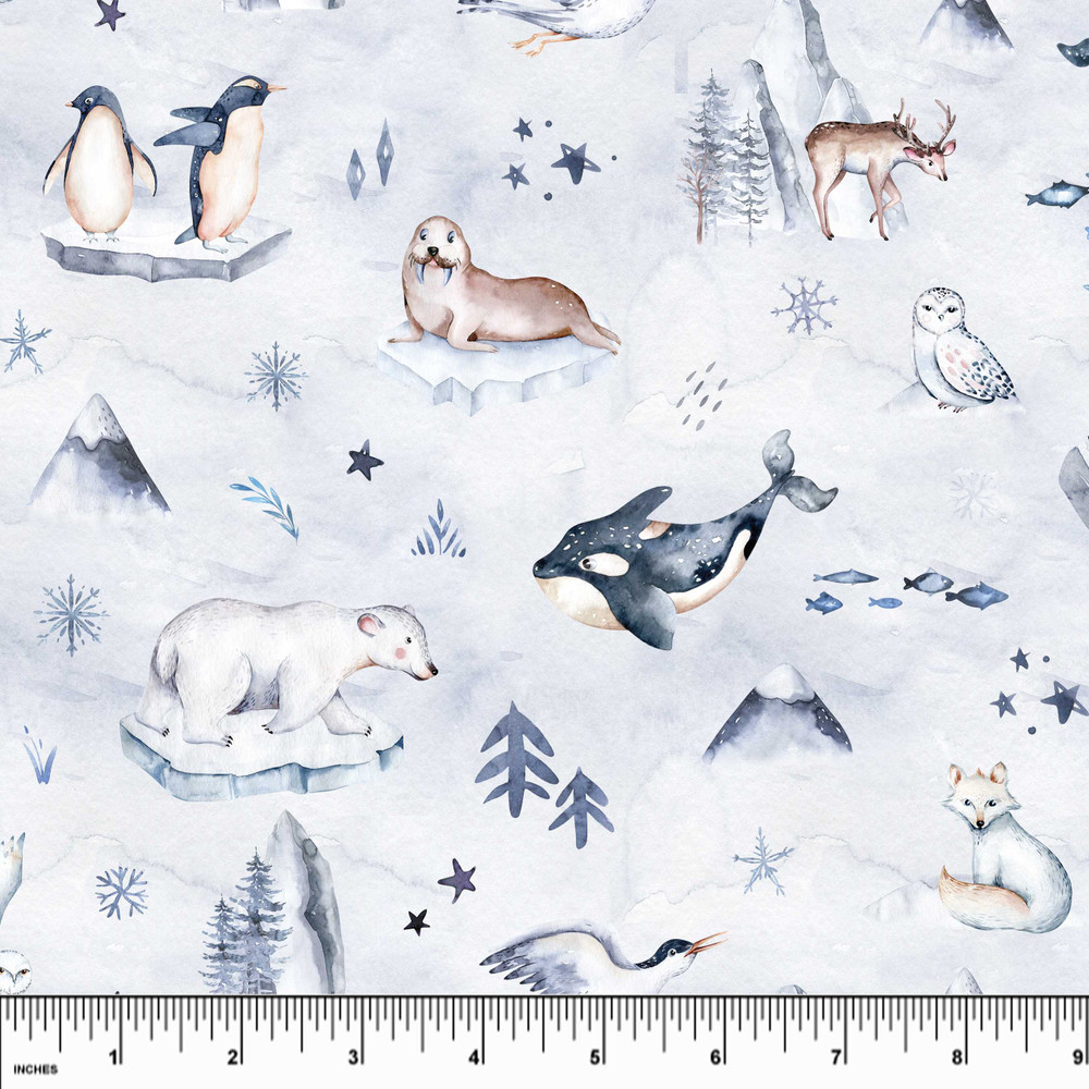 Custom Arctic Adventure Cotton Lycra Knit KnitFabric.com KnitFabric.com