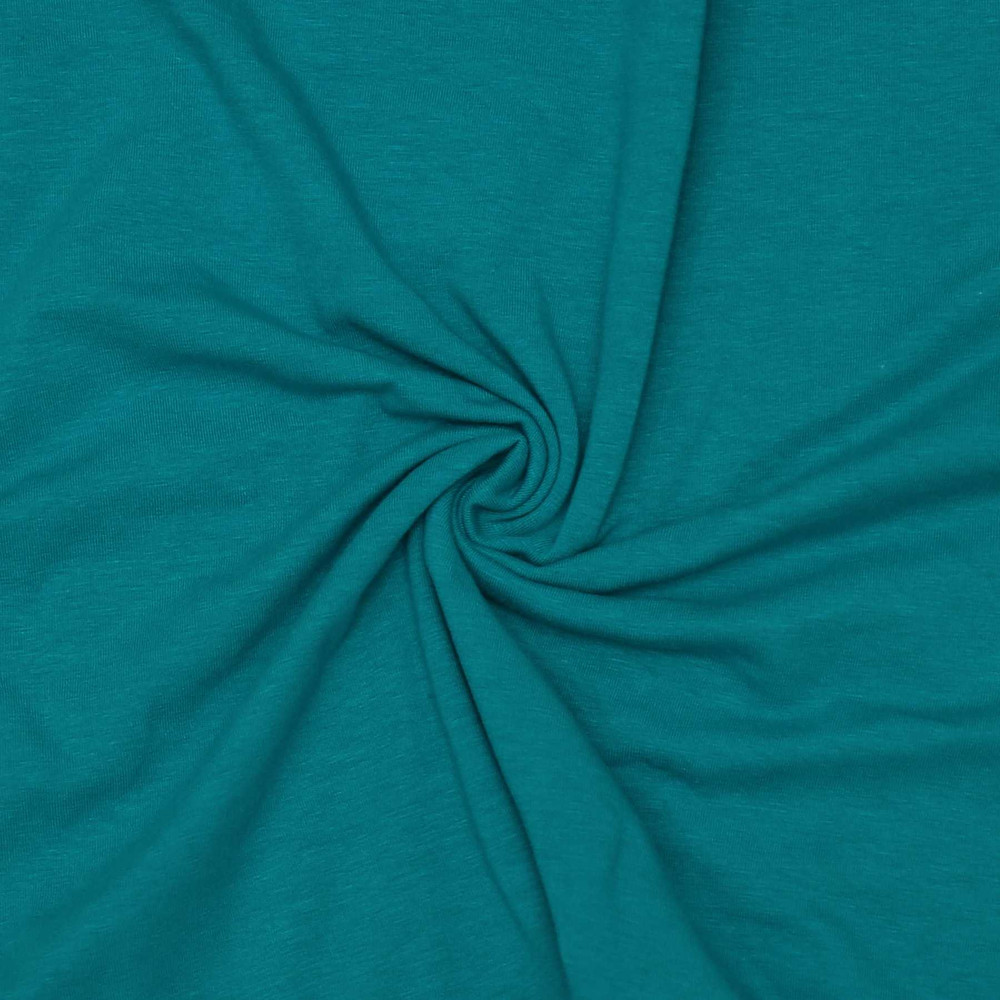 Dark Jade Cotton Lycra Knit Solid Essentials