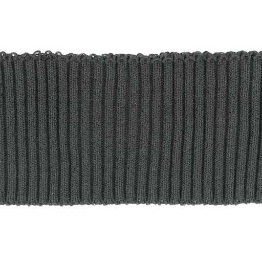 Dark Gray Sparkle Cuff Rib Euro Knits KnitFabric.com
