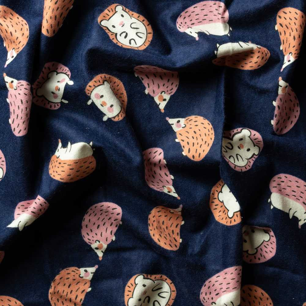 Cuddly Hedgehogs Flannel Knit Basics