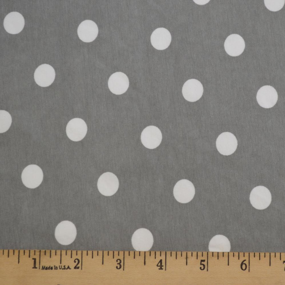 Knit Basics Mustard And White Polka Dots Cotton Lycra Knit Knit Basics