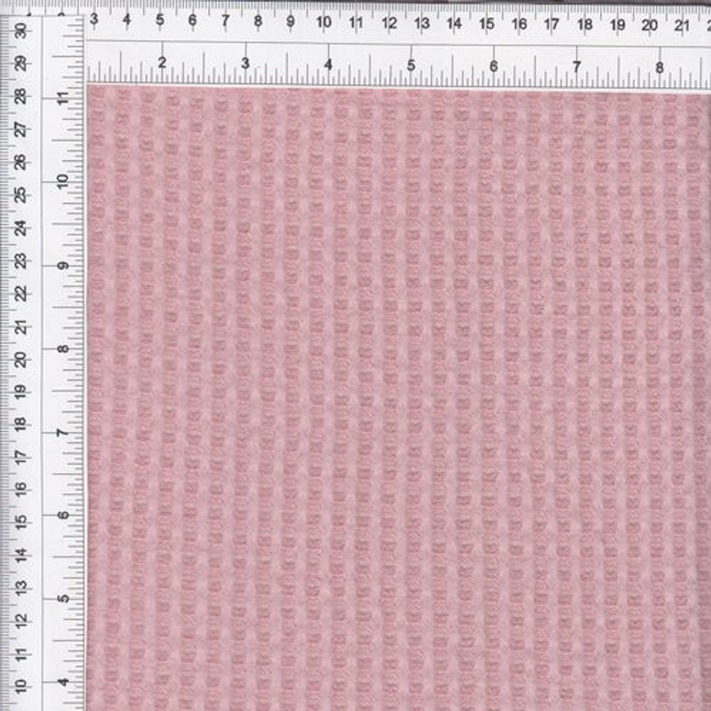 Blush Brushed Waffle Knit