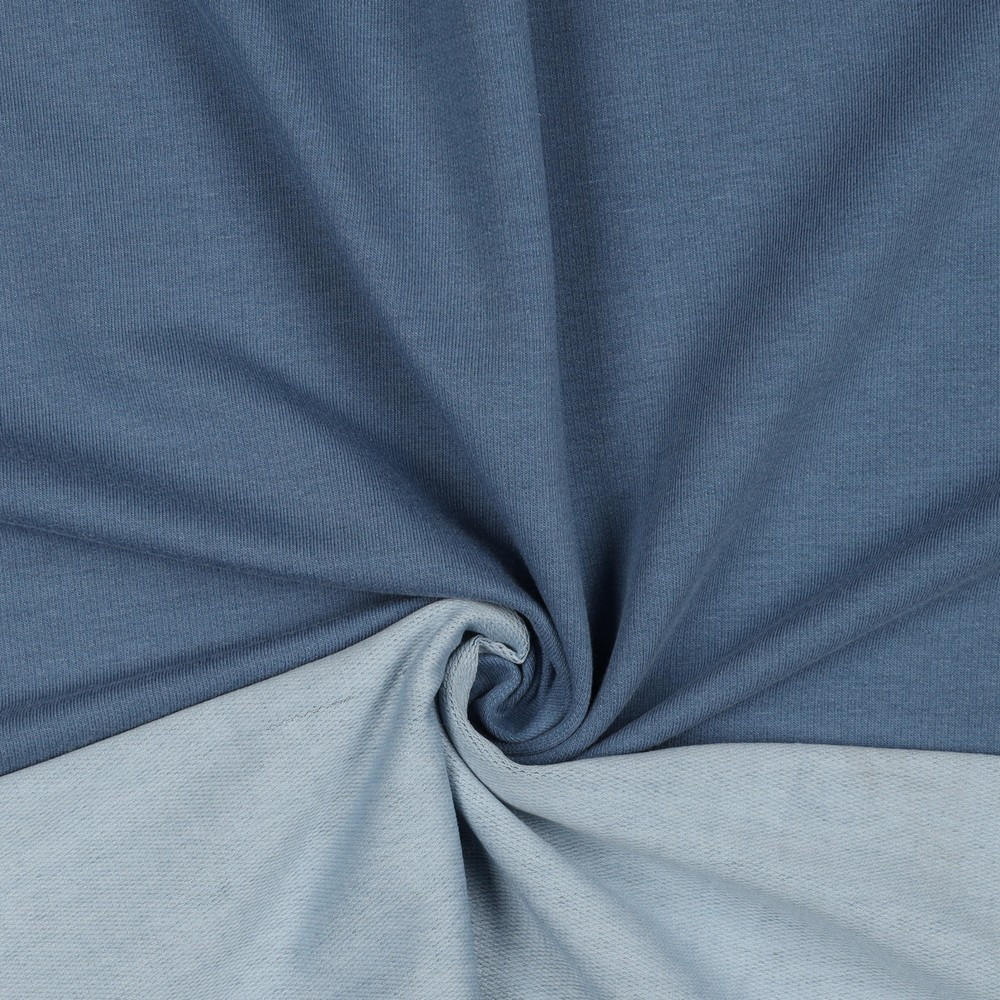Blue Vintage French Terry - KnitFabric.com