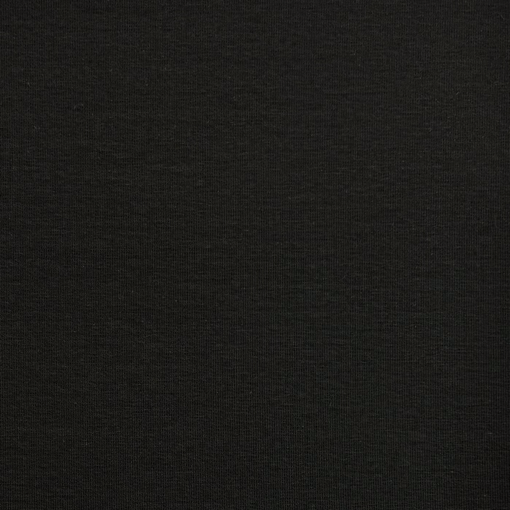 Black Heavyweight Cotton Lycra Knit