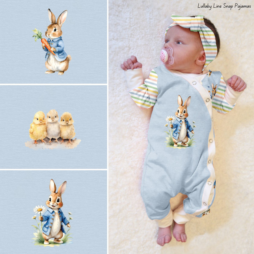 Custom Peter Rabbit Panel Set - KnitFabric.com