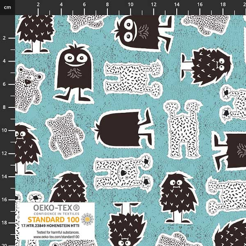 Stof Fabrics Doodle Monsters French Terry - KnitFabric.com