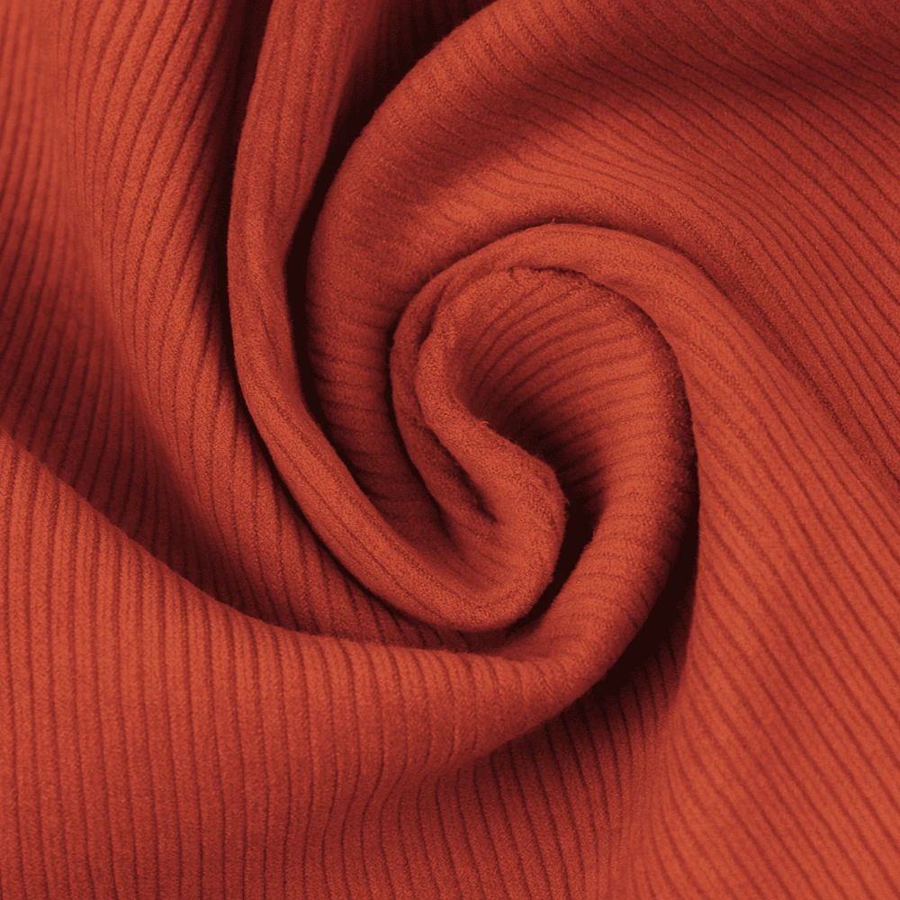 Rust Pin Wale Corduroy - KnitFabric.com