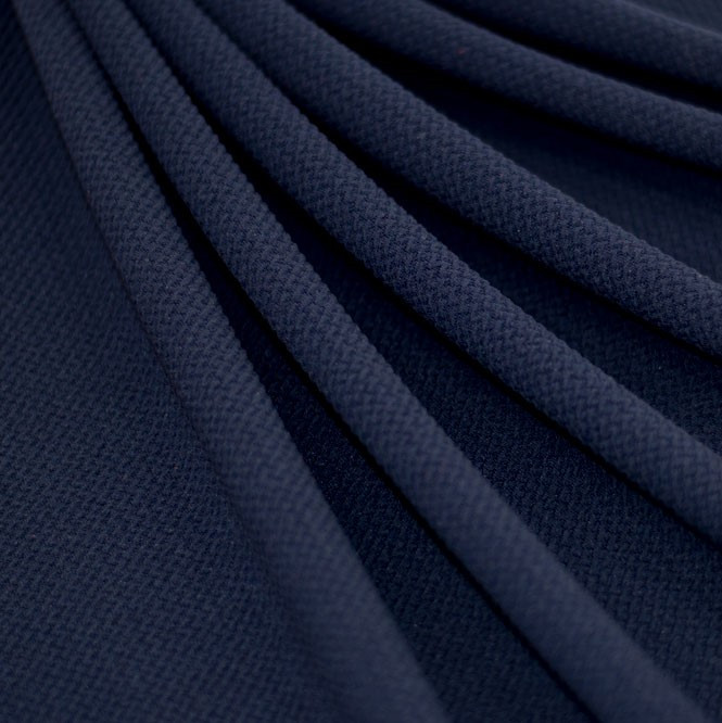 Knit Basics Navy Bullet Knit - KnitFabric.com