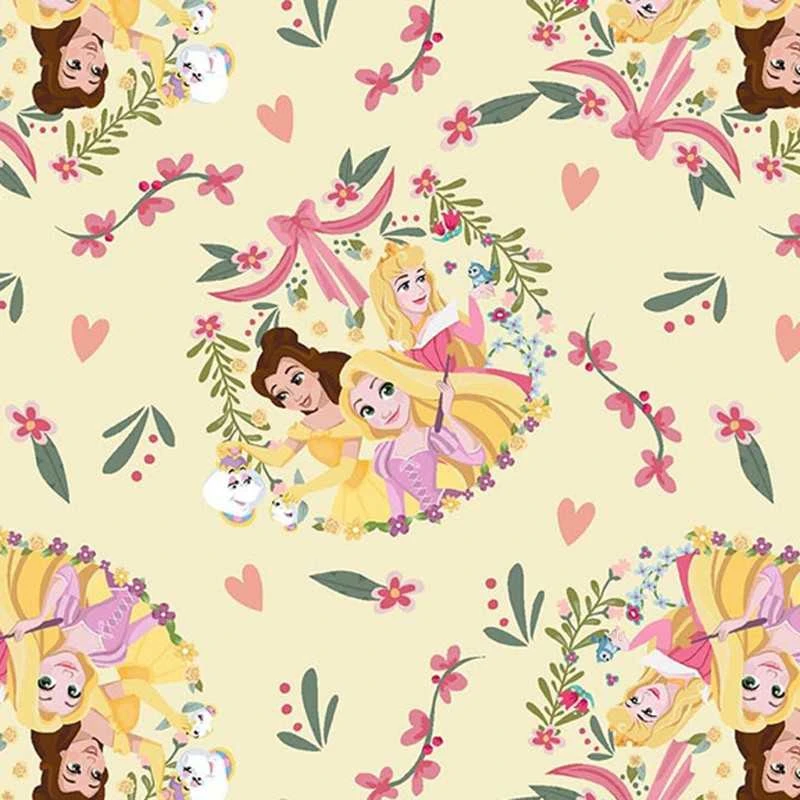 Disney Princess Cotton Lycra Knit Springs Creative KnitFabric.com