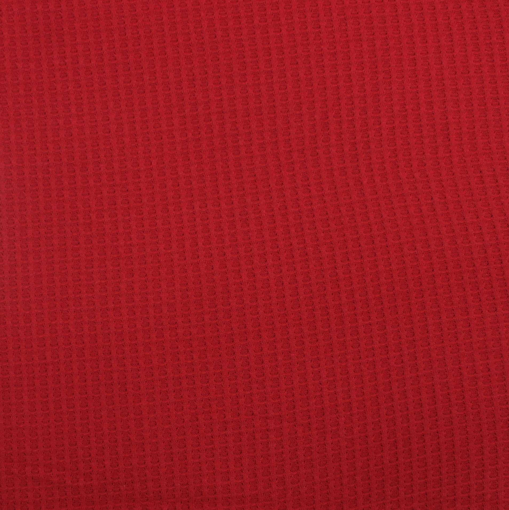 Red Waffle Knit Knit Basics KnitFabric.com