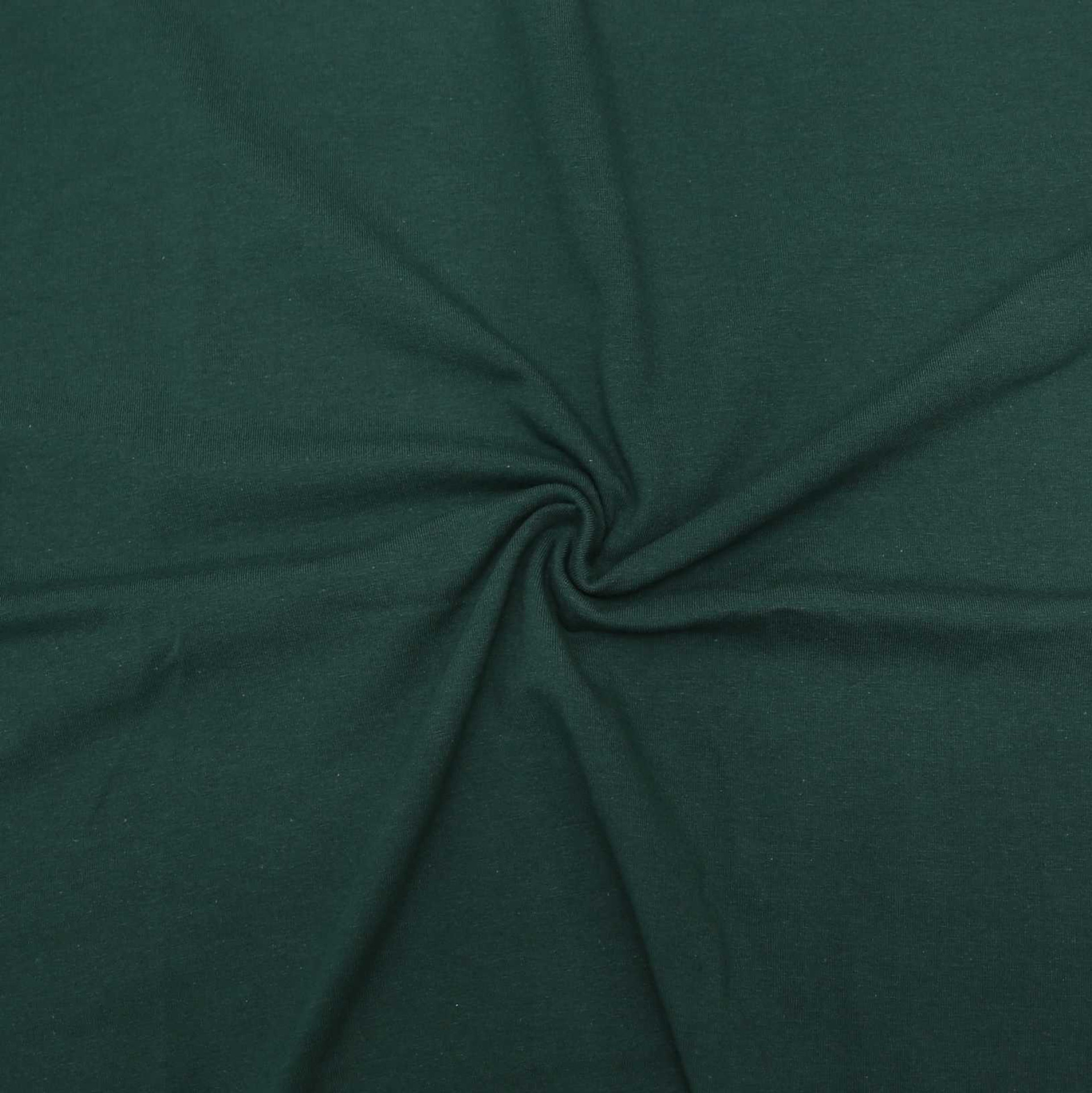 Hunter Green Cotton Lycra Knit Solid Essentials