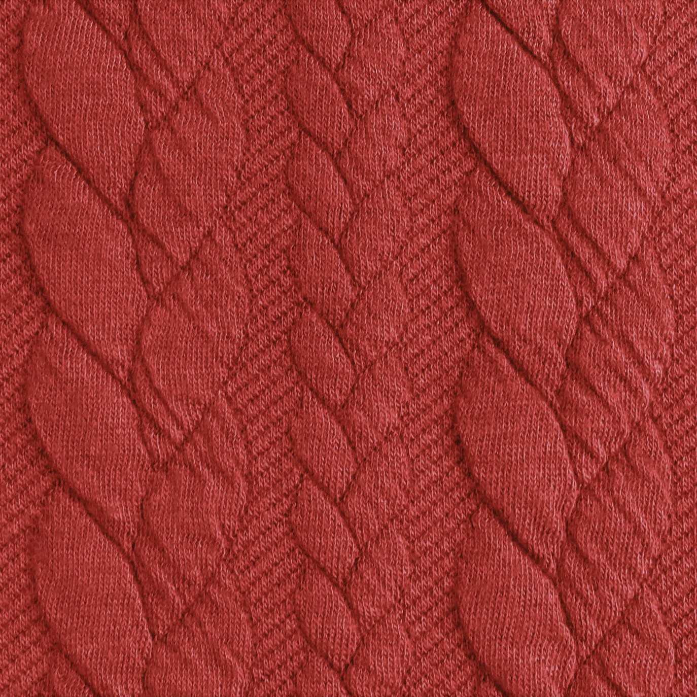 Rust Cable Knit Euro Knits KnitFabric.com