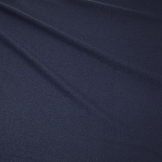 Dark Navy Wool Jersey - KnitFabric.com